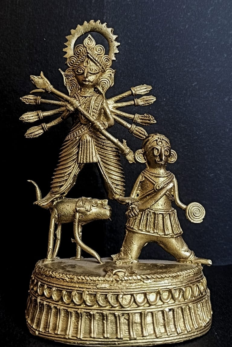 Dokra Small Durga – Prativash Publication
